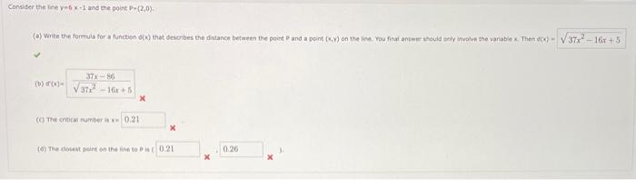 Solved Consider the lene γ=6×−1 and the point P−(2,0). (a) | Chegg.com
