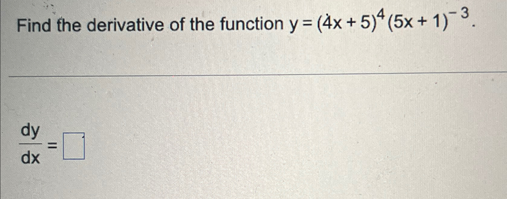 Solved Find the derivative of the function | Chegg.com