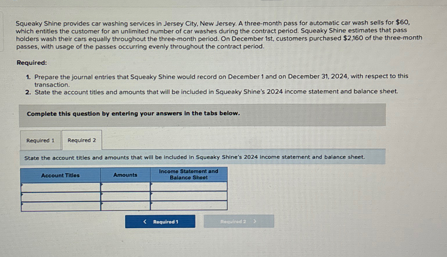 Solved Squeaky Shine provides car washing services in Jersey | Chegg.com