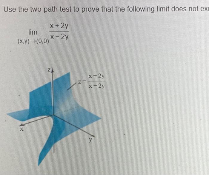 Solved Use the two-path test to prove that the following | Chegg.com
