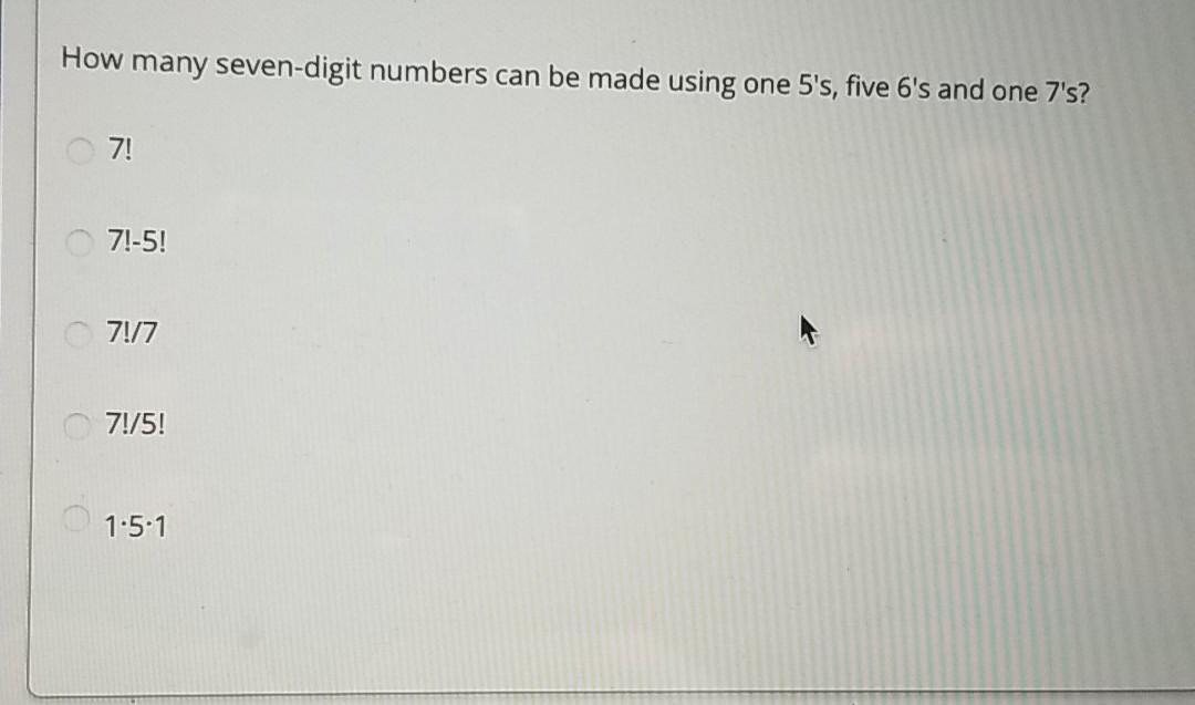 Solved How many seven-digit numbers can be made using one | Chegg.com