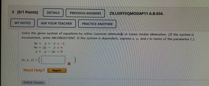 Solved 3. [0/1 Points] DETAILS PREVIOUS ANSWERS | Chegg.com