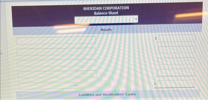 Solved Sheridan Corporftion began operations on January 1, | Chegg.com