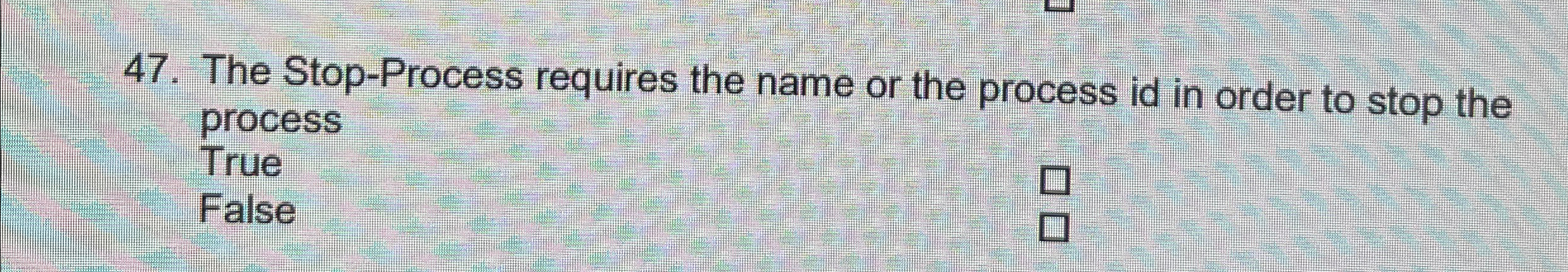 Solved The Stop-Process requires the name or the process id | Chegg.com