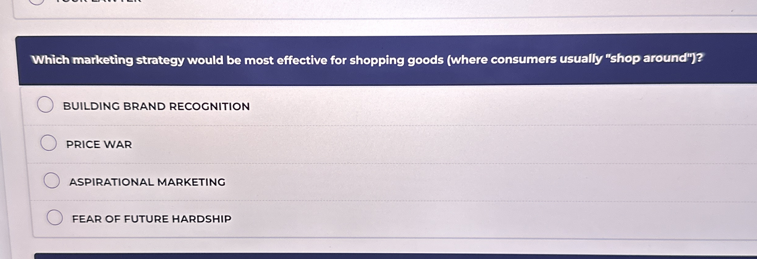 Solved Which marketing strategy would be most effective for | Chegg.com