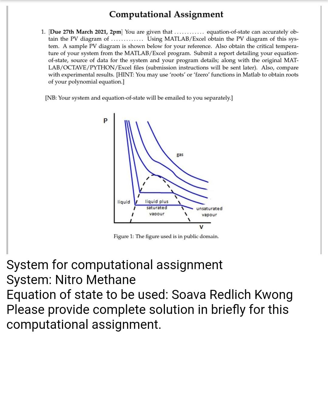 Solved Computational Assignment 1. Due 27th March 2021, 2pm) | Chegg.com