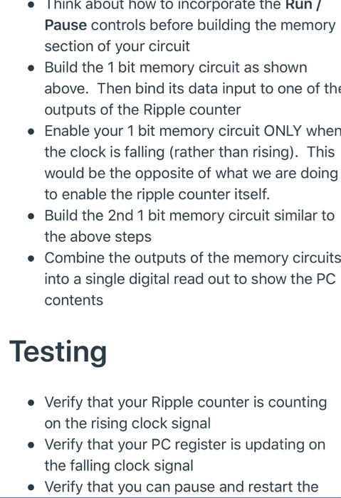 Build a synchronous 2-bit “Ripple” Counter in | Chegg.com