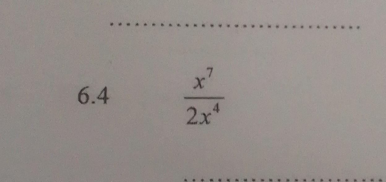 Solved 6.42x4x7 | Chegg.com