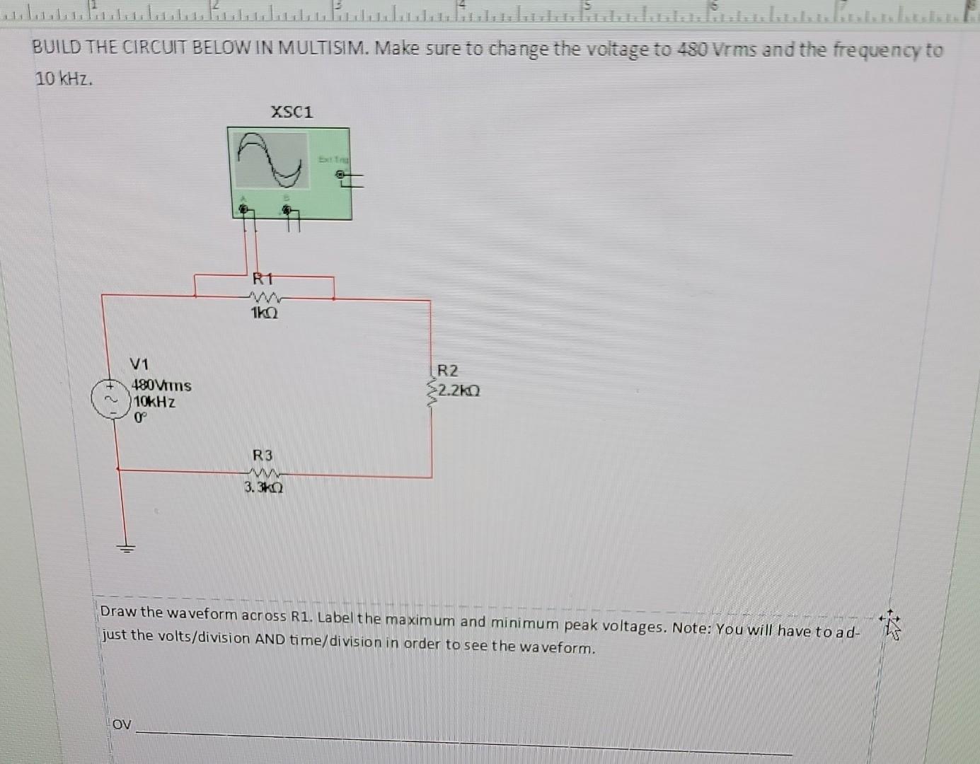 Solved BUILD THE CIRCUIT BELOW IN MULTISIM. Make sure to | Chegg.com