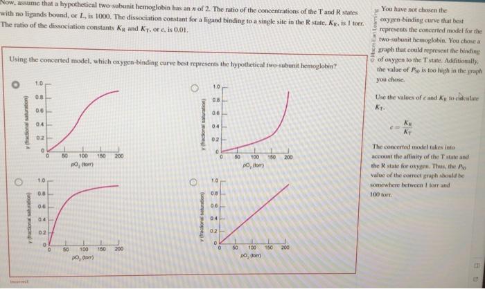 Solved Now, assume that a hypothetical two-subunit | Chegg.com