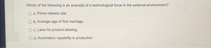 Solved Which of the following is an example of a | Chegg.com