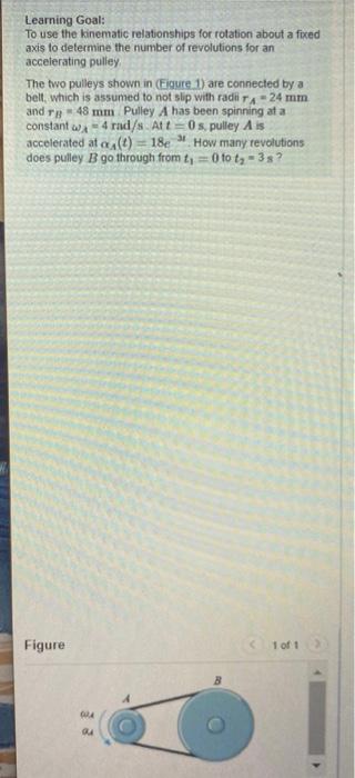 Solved Learning Goal: To use the kinematic relationships for | Chegg.com