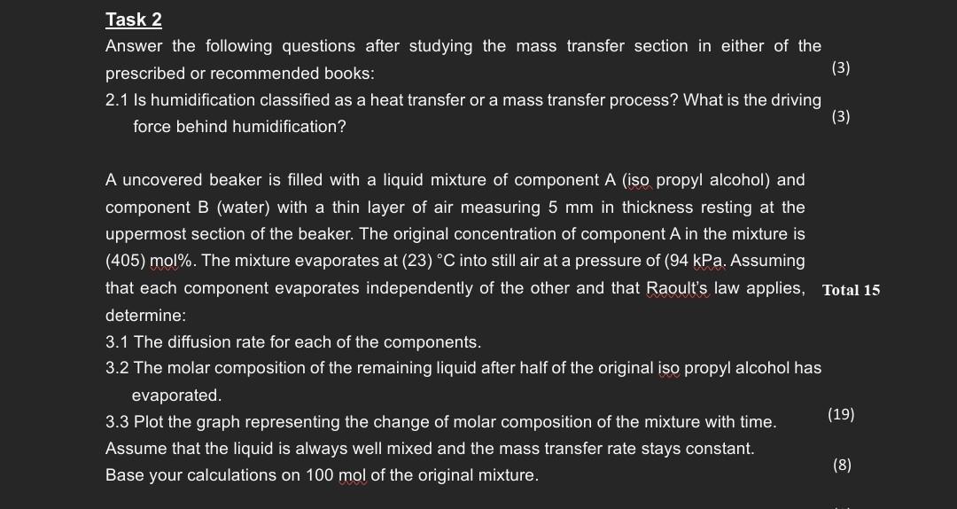 Solved Task 2 Answer the following questions after studying | Chegg.com