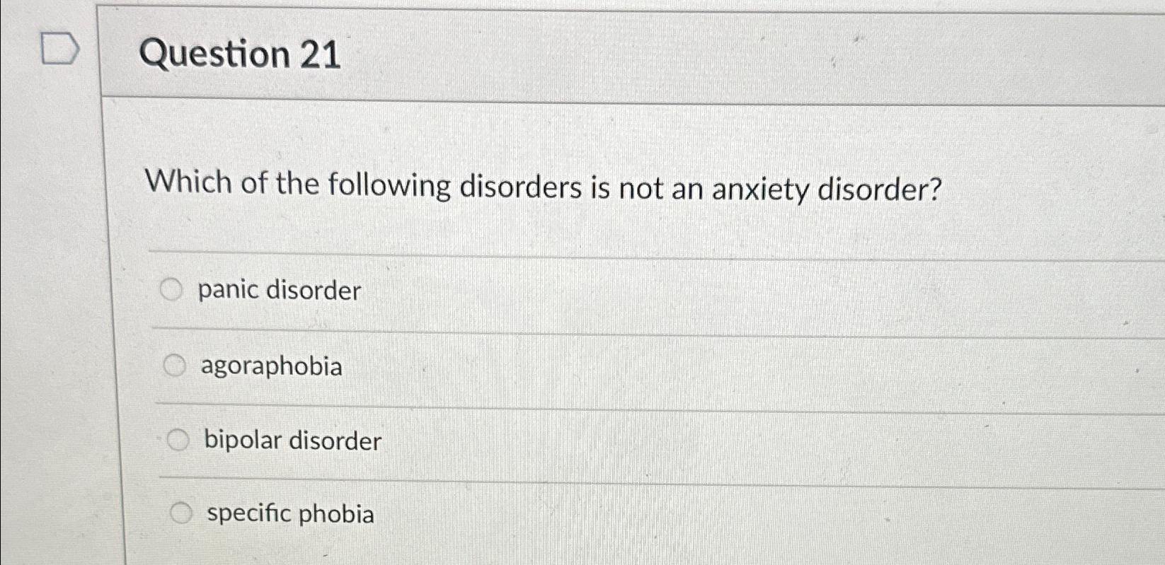 Solved Question 21Which of the following disorders is not an | Chegg.com