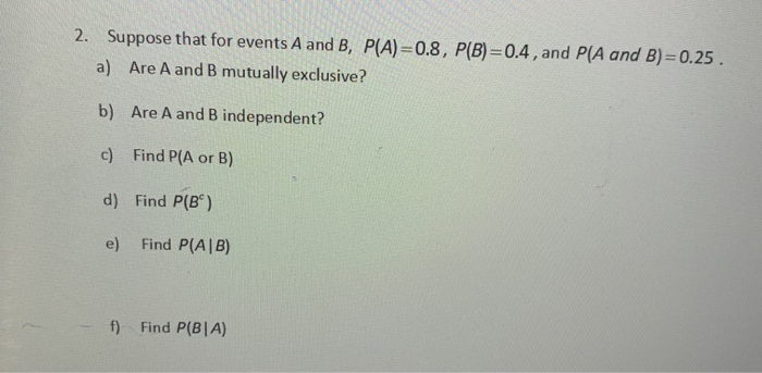 Solved Independent Events (and other stuff) – Skill Builder | Chegg.com