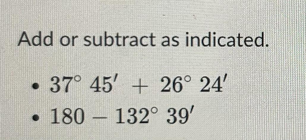 Solved Add or subtract as | Chegg.com