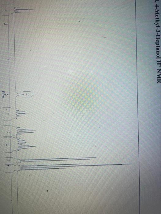 Solved 1,4-Methyl-3-Heptanol I'NMR PPM | Chegg.com