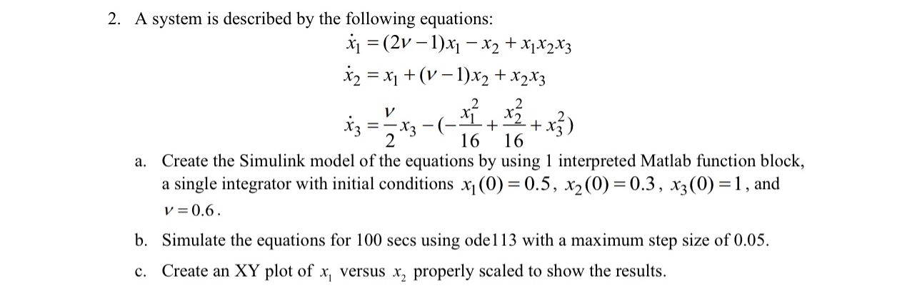 Solved A system is described by the following | Chegg.com