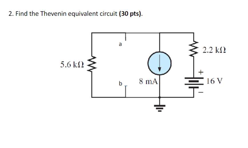 Solved Find the Thevenin equivalent circuit. | Chegg.com
