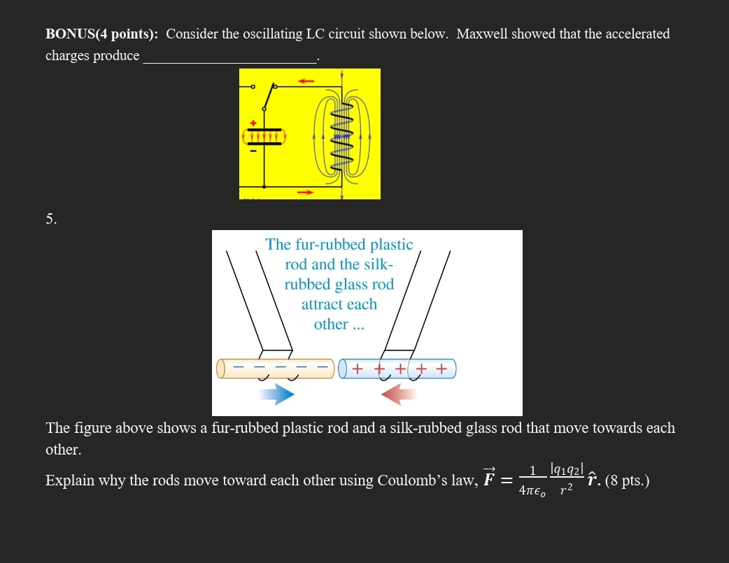 Solved : Consider the oscillating LC circuit shown below. | Chegg.com