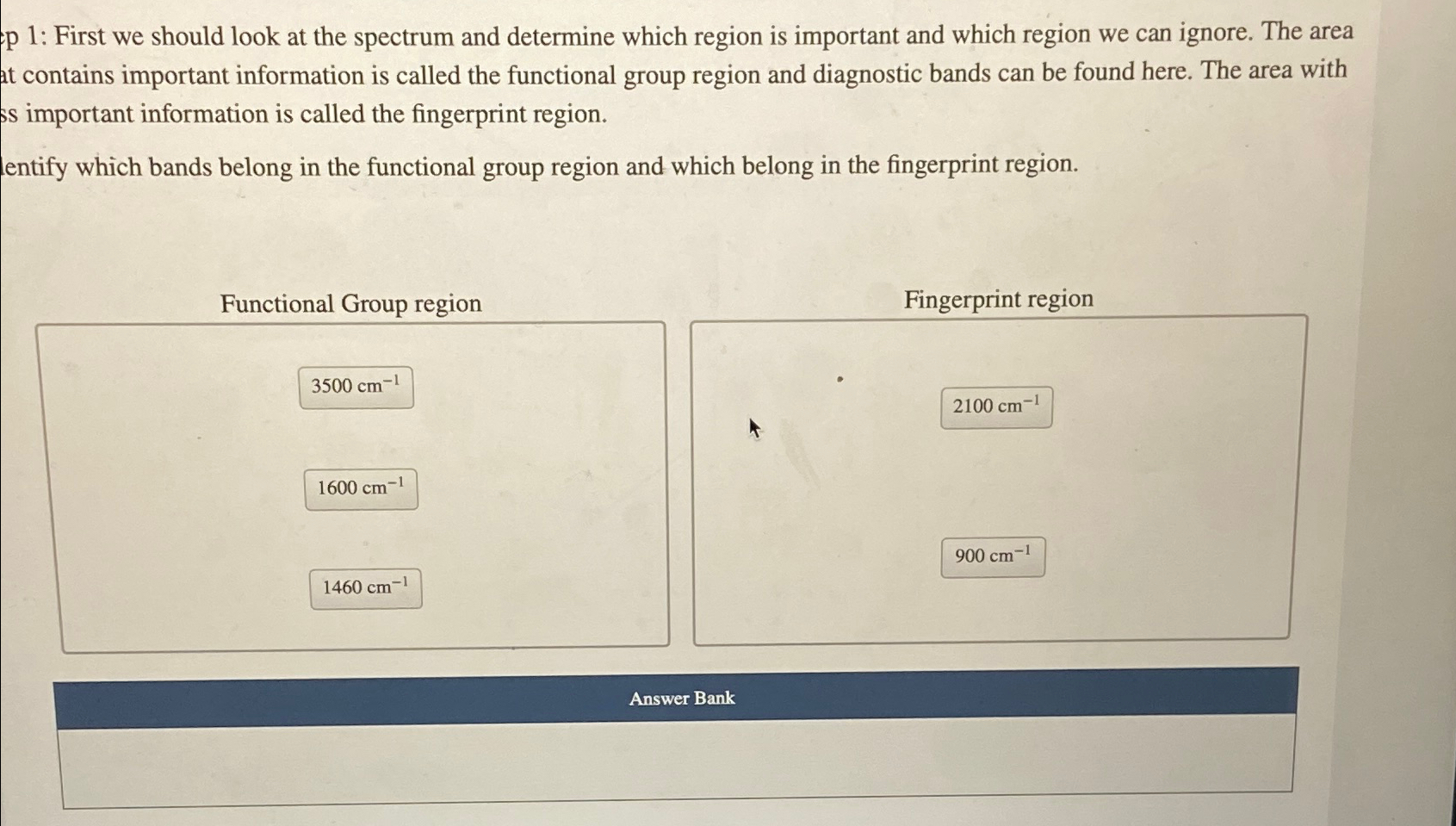 Solved 1: First we should look at the spectrum and determine | Chegg.com