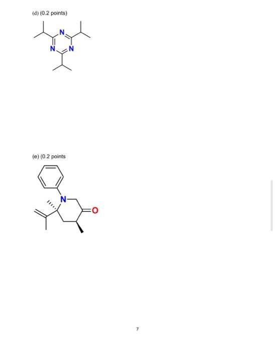 Solved 3. For each compound below predict the number of | Chegg.com
