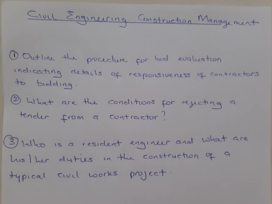 Solved Cull Engineering Construction Management | Chegg.com