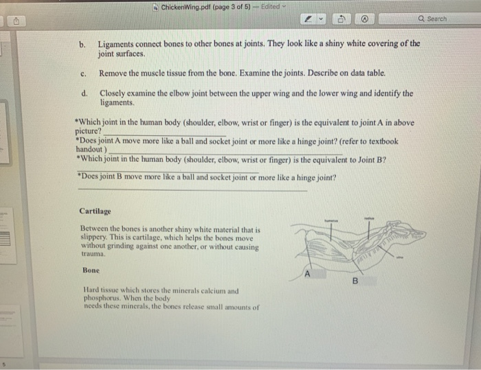 Solved Chicken Wing.pdf (page 3 of 5) - Edited ® Search b. | Chegg.com