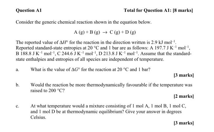 Solved Question A1 Total for Question A1: 18 marks] a. | Chegg.com