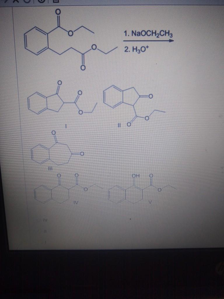 Solved 1. NaOCH2CH3 2. H30* llo O FO TH OH | Chegg.com