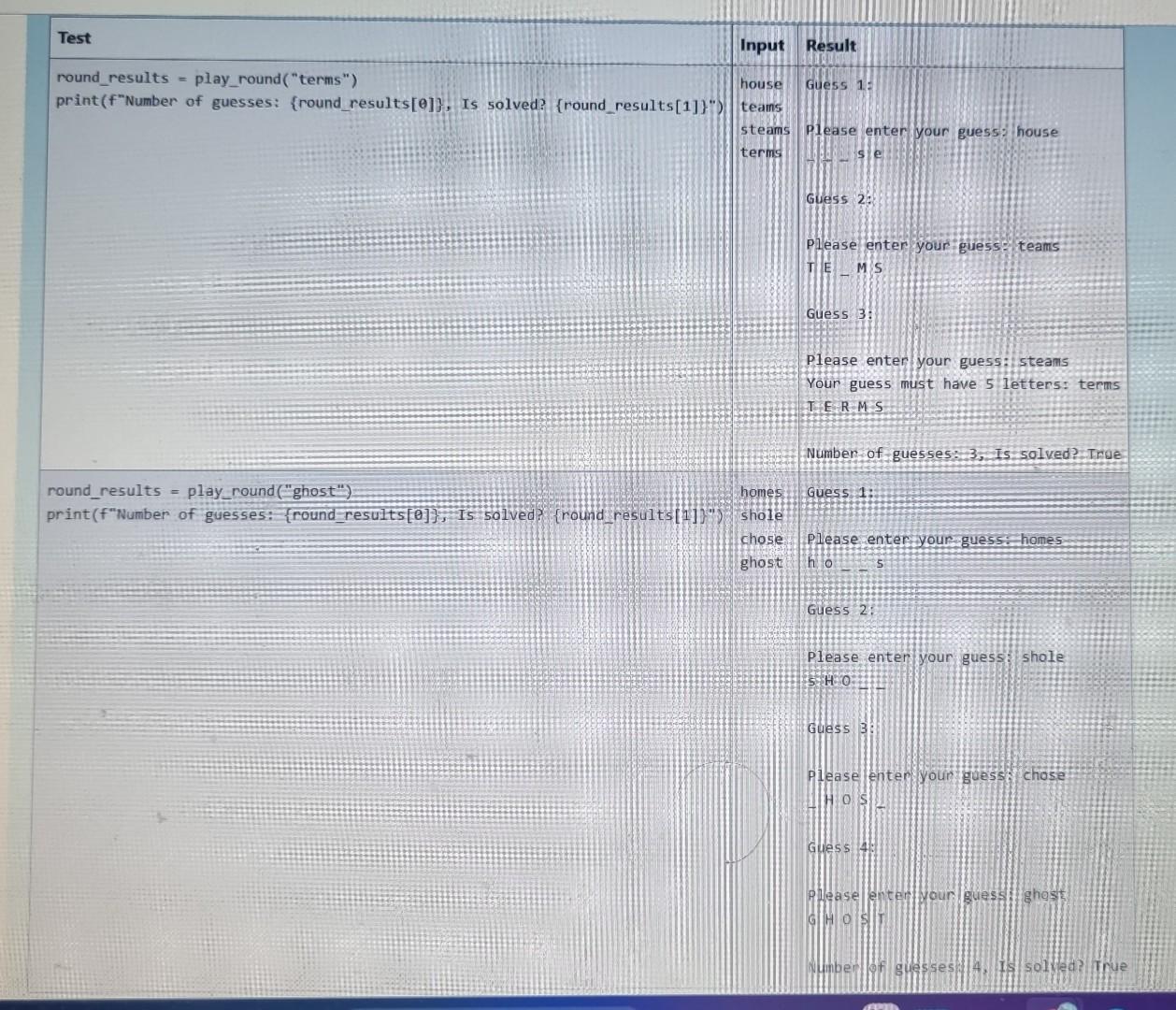 Solved Copy the play_round() function and its helper | Chegg.com