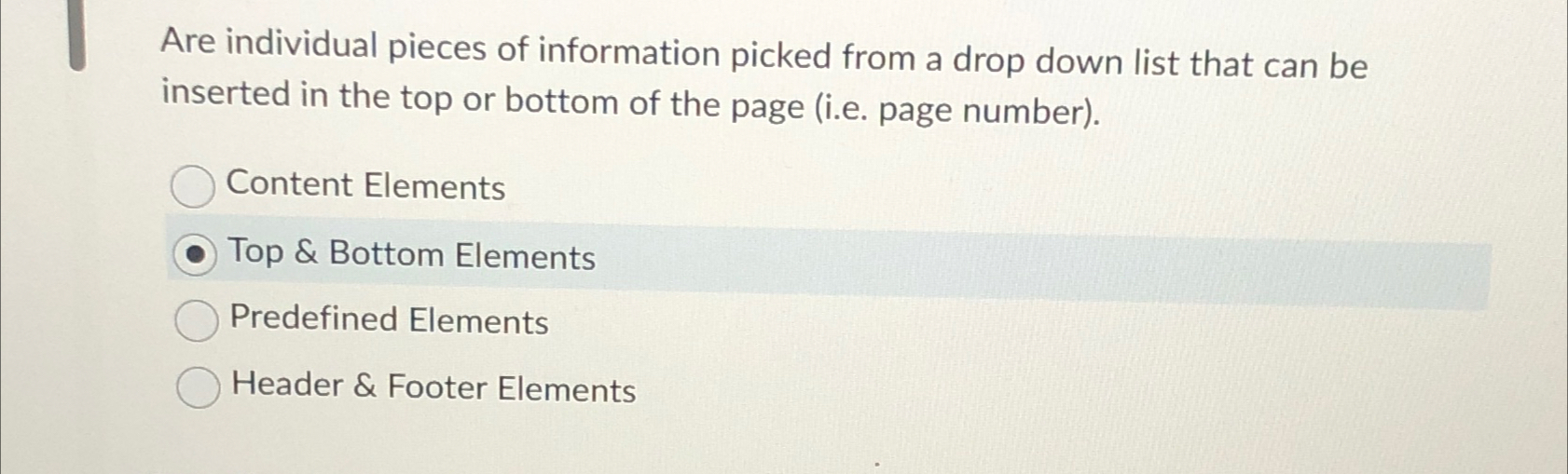 Solved Are individual pieces of information picked from a | Chegg.com