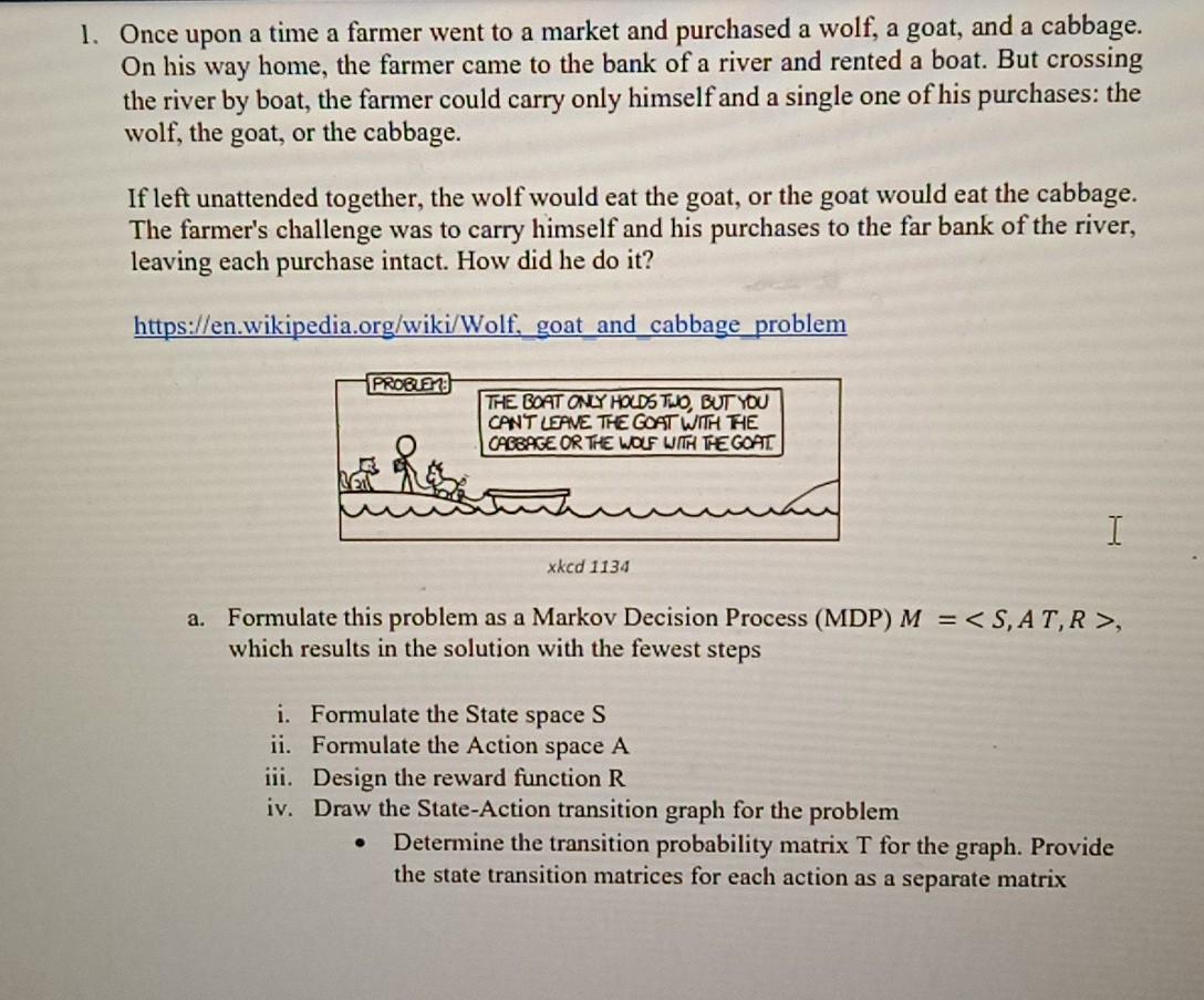 Solved 1. Once upon a time a farmer went to a market and | Chegg.com