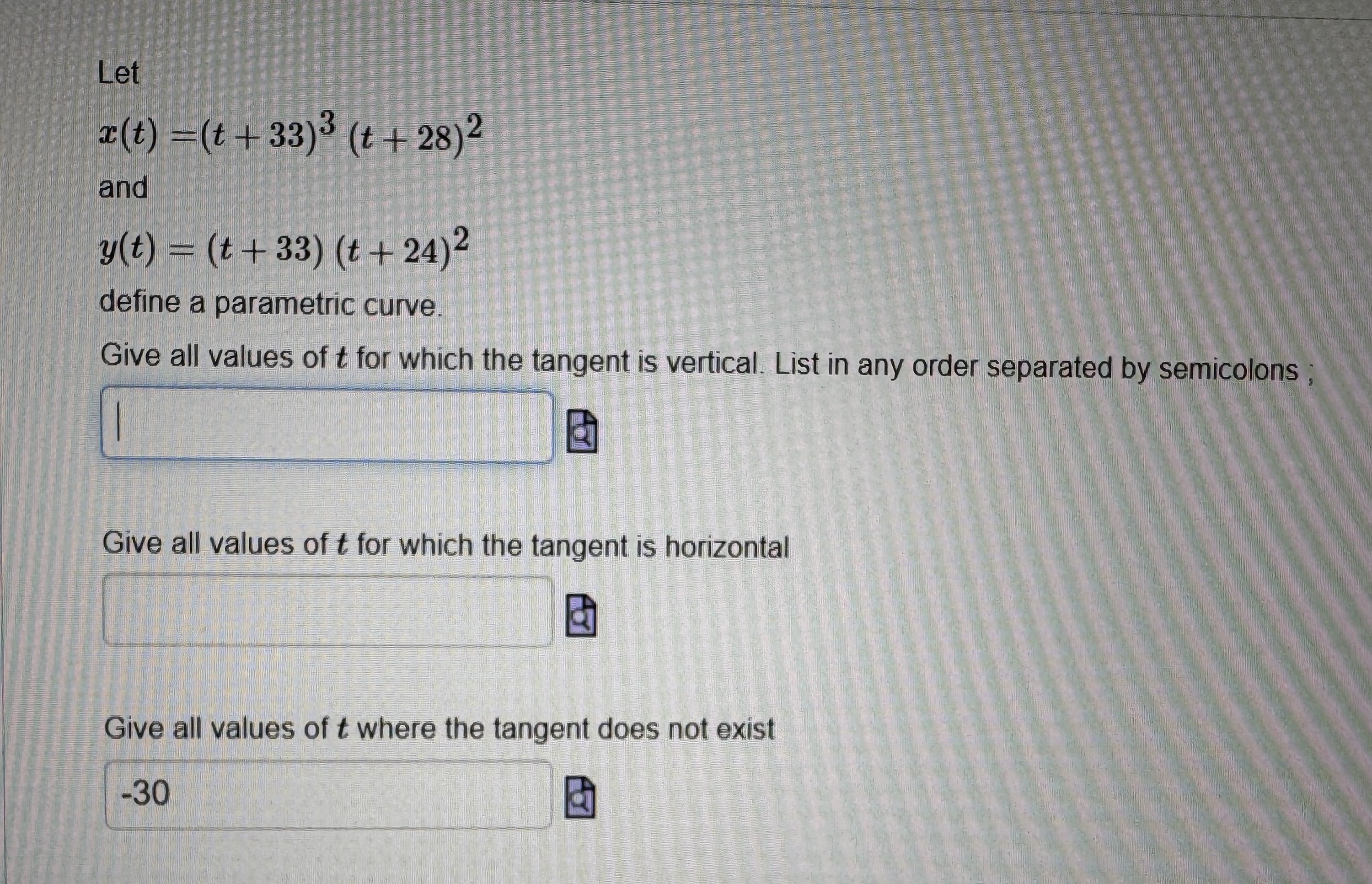 Solved Letx(t)=(t+33)3(t+28)2andy(t)=(t+33)(t+24)2define a | Chegg.com