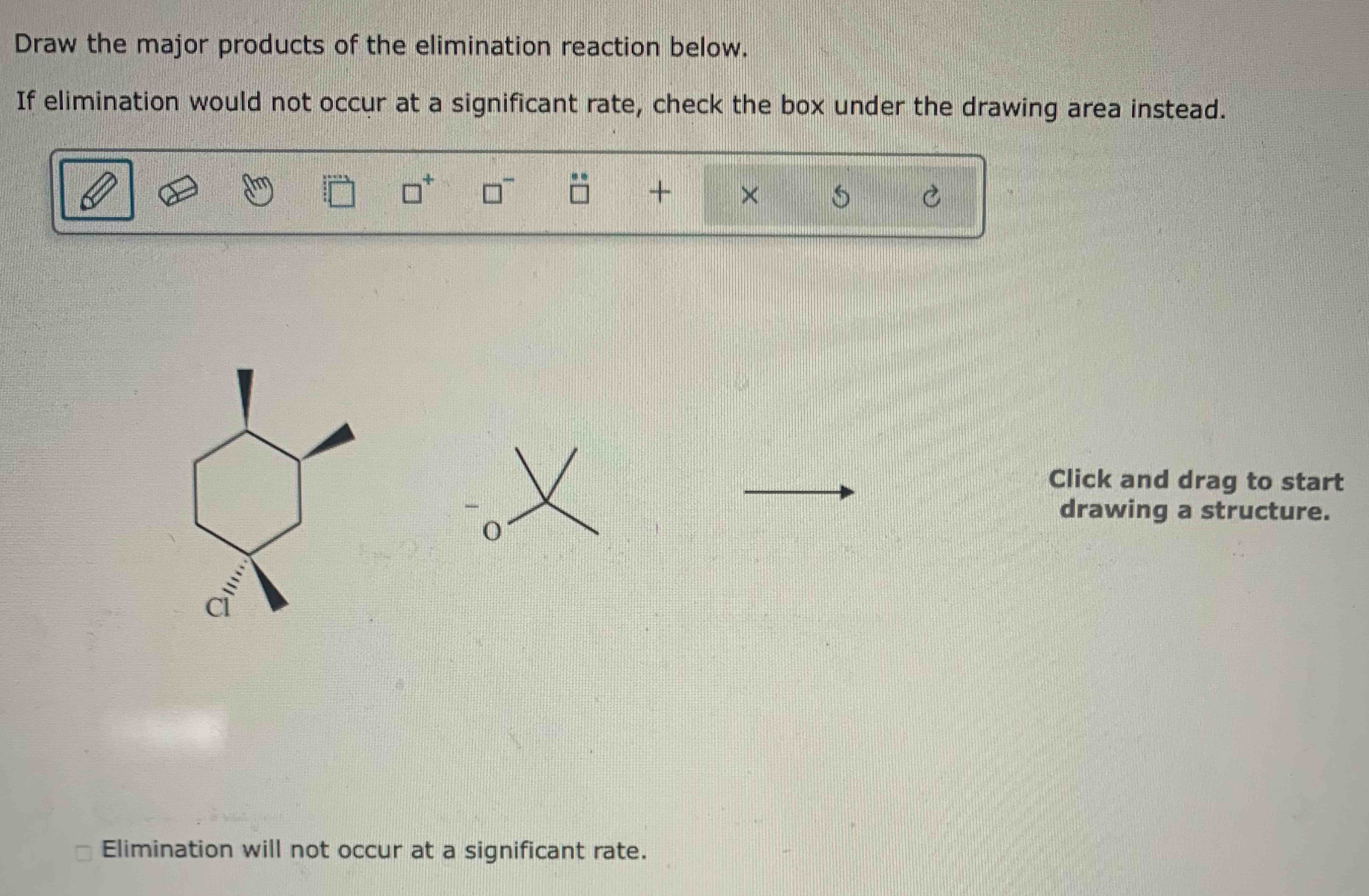 Solved Draw the major products of the elimination reaction | Chegg.com