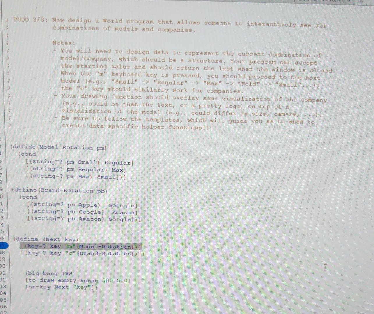 (require 2htdp/ universe) i. Recently a new website | Chegg.com