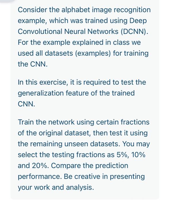 Solved Consider the alphabet image recognition example, | Chegg.com