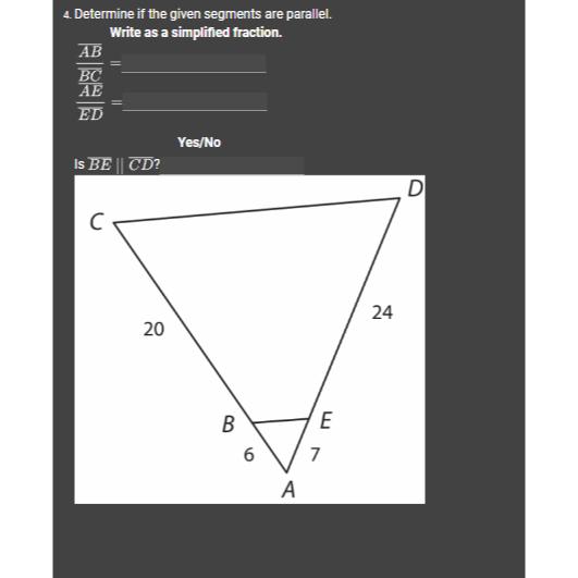 Solved Determine if the given segments are parallel.Write as | Chegg.com