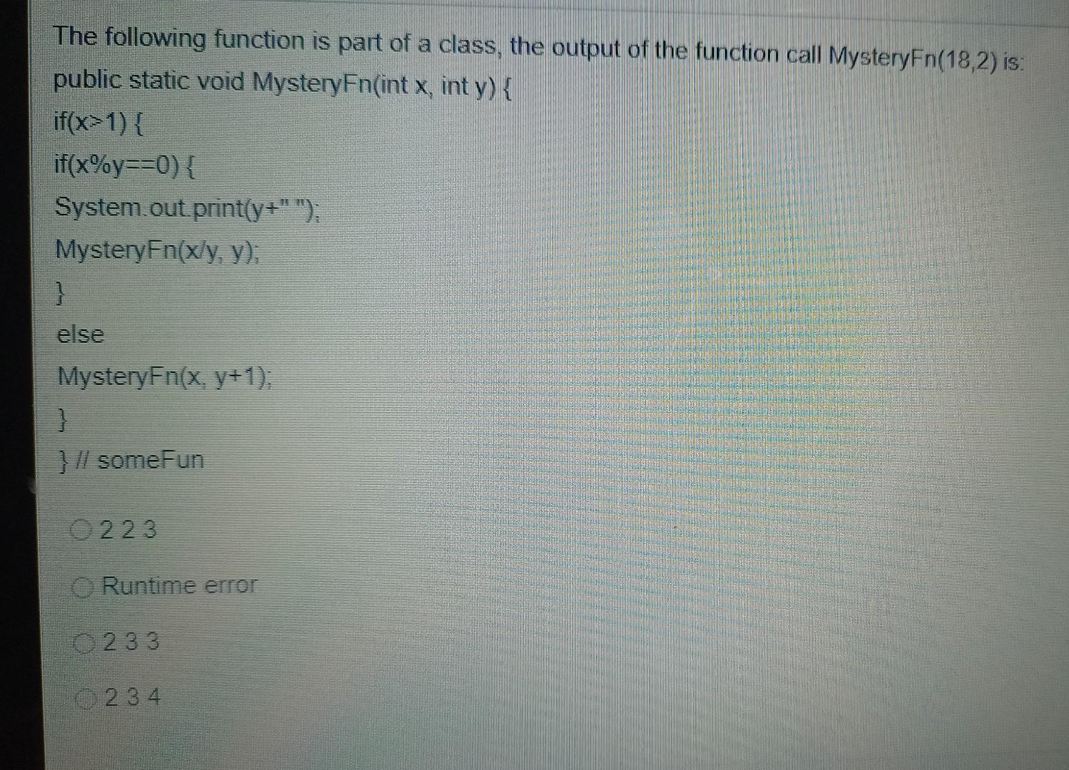 Solved The following function is part of a class, the output | Chegg.com