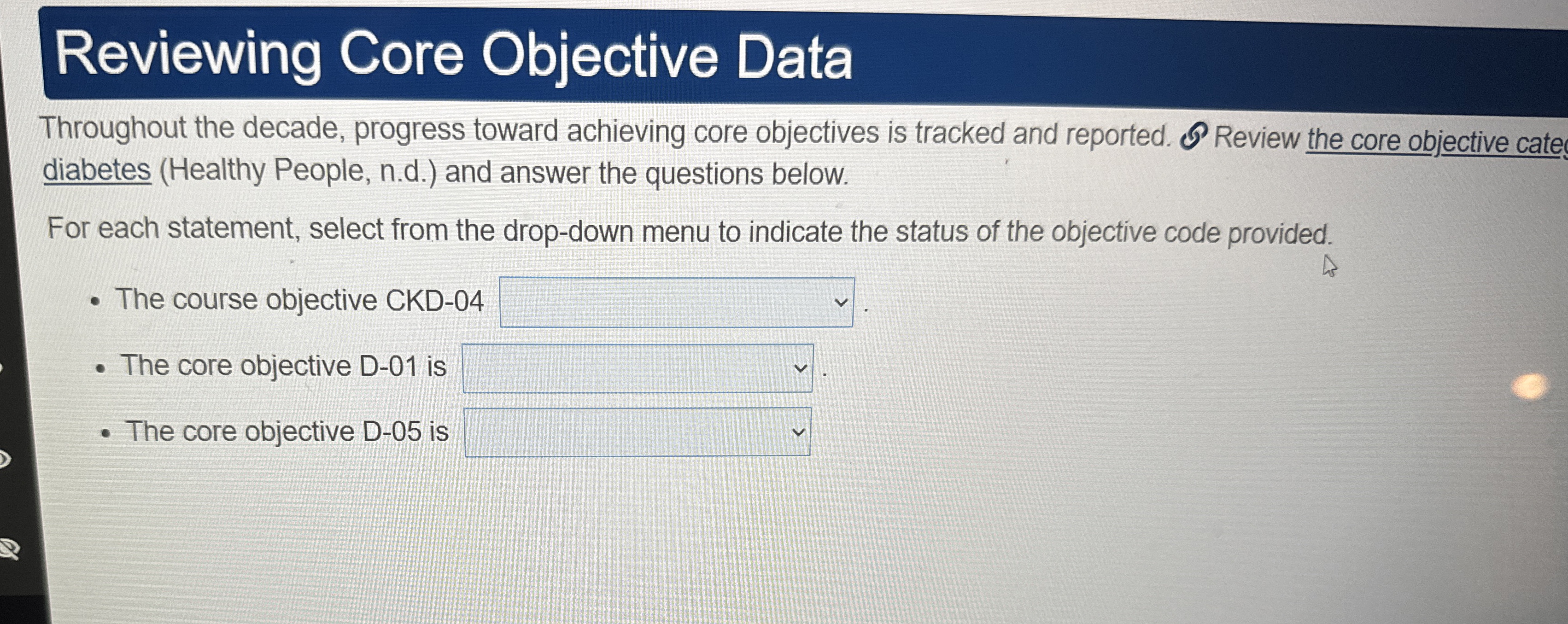 Reviewing Core Objective DataThroughout the decade, | Chegg.com