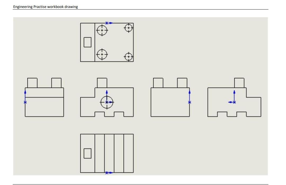 Solved Engineering Practise workbook drawing For the | Chegg.com
