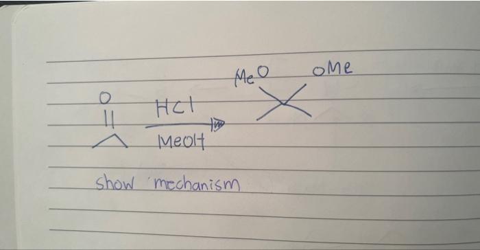 Solved show mechanism | Chegg.com Solved show mechanism | Chegg.com
