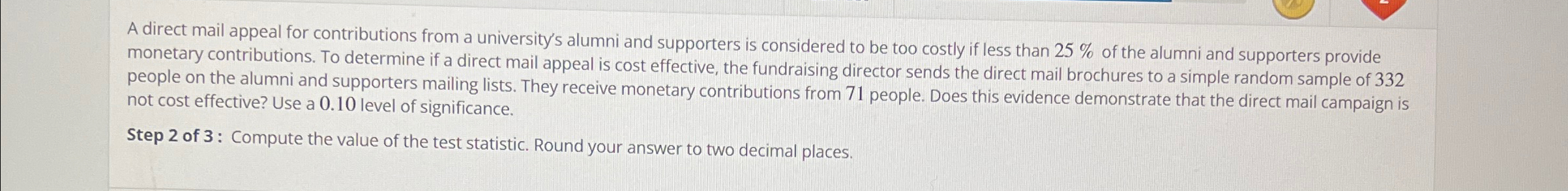 Solved A direct mail appeal for contributions from a | Chegg.com