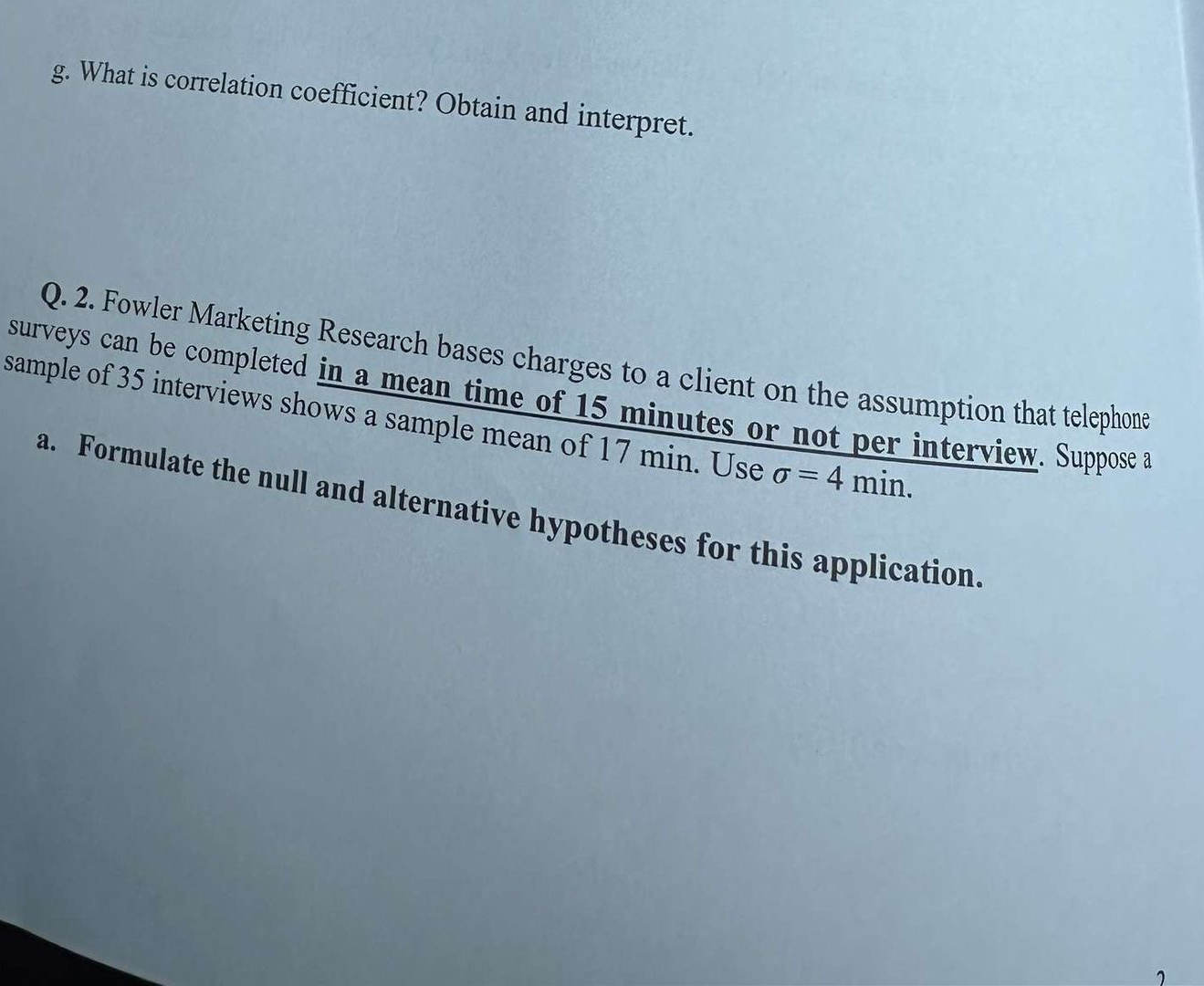 Solved g. ﻿What is correlation coefficient? Obtain and | Chegg.com