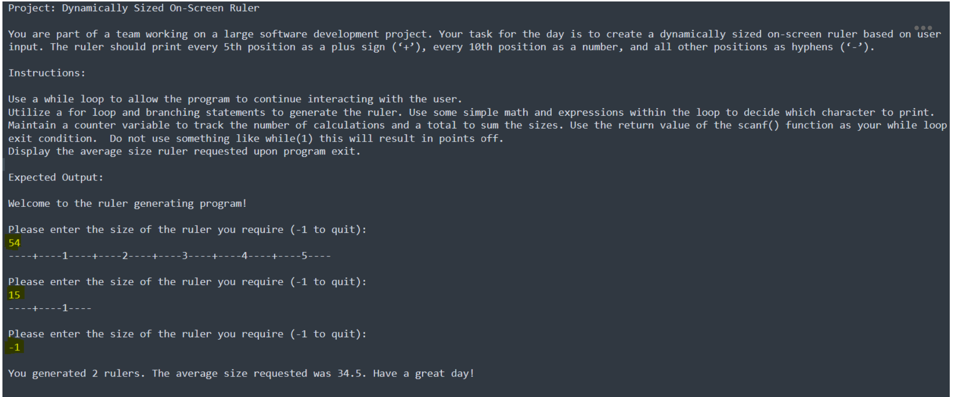 Solved Use a whole loop to allow the program to continue | Chegg.com