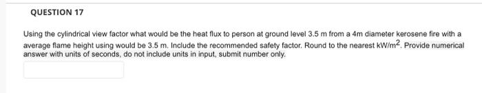 Solved Using the cylindrical view factor what would be the | Chegg.com