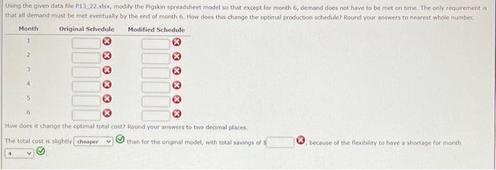 Solved Multiperiod production model \begin{tabular}{lr} | Chegg.com