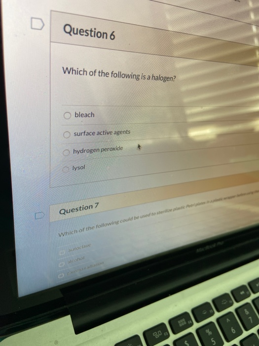 Solved Question 6 Which of the following is a halogen? | Chegg.com