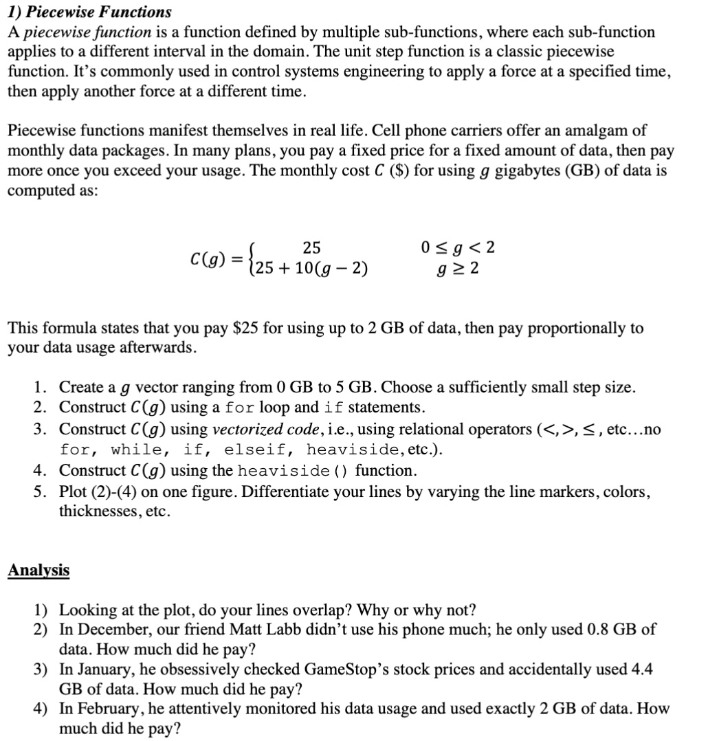 Solved Piecewise FunctionsA piecewise function is a function | Chegg.com