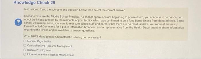 Solved Instructions: Read the sconario and question below; | Chegg.com